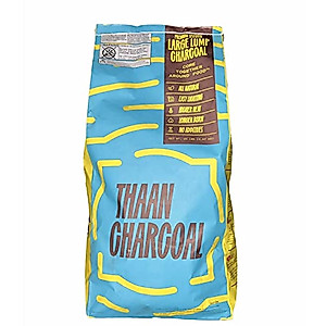Thaan Thai Style Charcoal (5) and Thaan Charcoal Premium Select Very Large Lump Natural Hardwood Charcoal