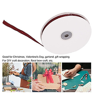 Christmas Wrapping Ribbon Festive Ornament Ribbons 50 Yards Wrapping Bands Gift Gifts Decorative Checks