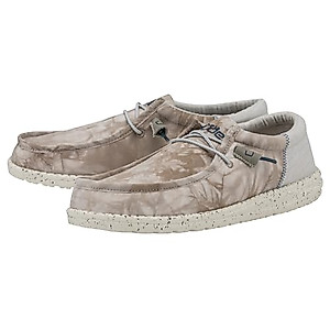 Hey Dude Men's Wally Funk Camp Tie Dye Size 10 | Men’s Shoes | Men's Lace Up Loafers | Comfortable & Light-Weight