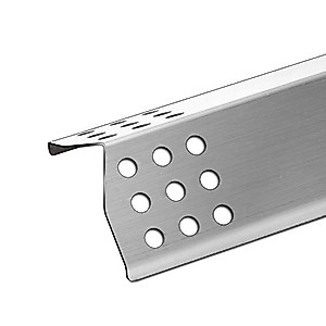 Kalomo 15 1/8 x 3 1/4”Grill Heat Plates Parts for Master Forge 1010048 Models, Heat Shield Burner Cover Flame Tamer, Stainless Steel Gas Grill Heat Tent BBQ Gas Replacement Parts, Set of 4