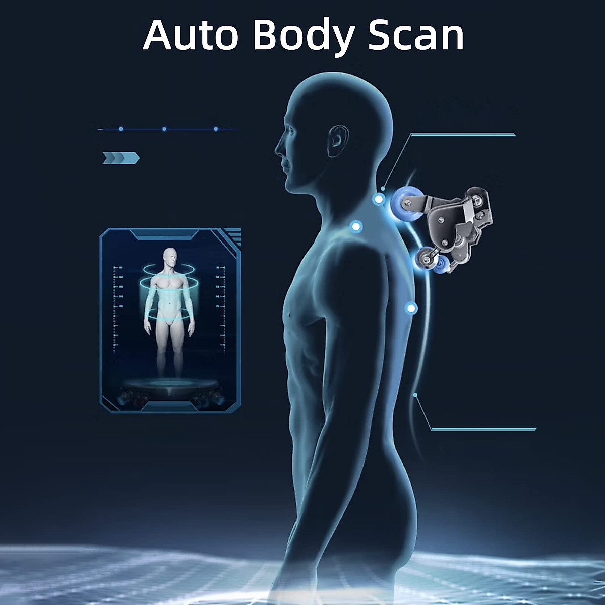 MassaMAX 4D Massage Chair, Full Body Recliner with Zero Gravity, Electric Extendable Footrest, AI Voice Control, Automatic Body Scan, Deep Yoga Stretch, Foot Rollers, and Heat (MT339-Magic Black)