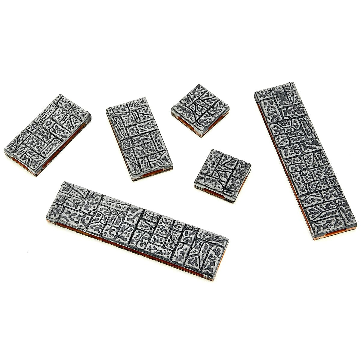 Warlock Tiles: Expansion – 1 in. Dungeon Straight Walls