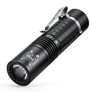 VIPERADE LED Flashlights, Mini Flashlight, Ultra Bright, Powerful Rechargeable Flashlights, Durable Pocket Flashlight for Outdoor, Camping, Hiking and Emergency (MK8)