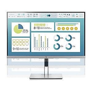 HP EliteDisplay E273 27 inch 4-Way adjustabile Monitor (1FH50A8#ABA) - (1920 x 1080) Full HD - (1x DisplayPort 1.2, 1x HDMI, 1x VGA, 3X USB 3.0) with HDMI Cable
