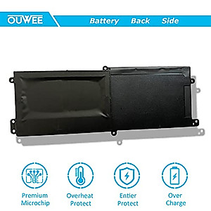 OUWEE DT9XG Laptop Battery Compatible with Dell Alienware Area-51m R1 R2 D1968W D1968B D1969PW D1733B D1746W D1735DB D1733PB D1766W D1748DW D1746B D1766B D1741DB Series 07PWKV 0KJYFY 11.4V 90Wh
