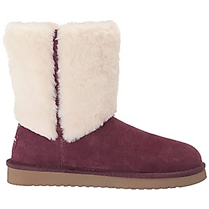 Koolaburra by UGG Women's Aubrei Short Fashion Boot, Plum, 7