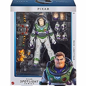 Disney Pixar Lightyear Pixar Spotlight Series Buzz Lightyear Collectible 7 Inch Scale Figure, 32 Articulations, 3 Expressions, Sox, Jetpack 6 Years & Up
