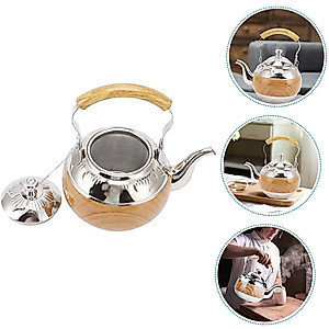 Yardwe stainless steel teapot pour over coffee kettle water boiling pot stovetop tea kettle water boiling kettle boiling water kettle stainless steel water kettle honk office with handle