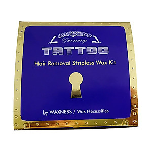 Waxness Premium Gold Microwavable Hair Removal Stripless Wax Kit 8.45 Ounces