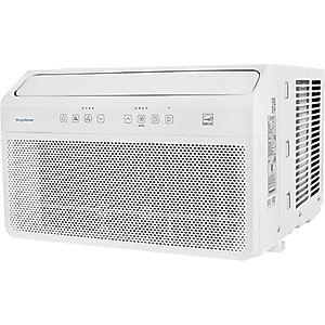 Keystone Energy Star 8,000 BTU Window Mounted Inverter Air Conditioner with Quiet, High Efficiency Operation and Remote, Window AC Unit for Apartment, Living Room, Medium Rooms up to 350-Sq.Ft.