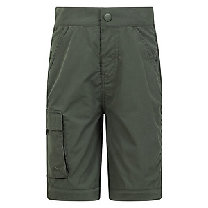 Mountain Warehouse Active Kids Zip Off Hiking Pants - Boys & Girls Khaki 9-10 Years