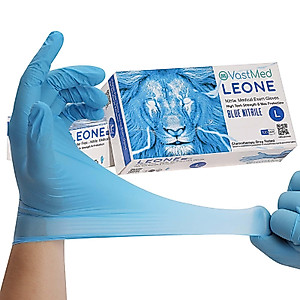 VASTMED 500PCs Dental Grade Examination Leone Nitrile Gloves 4.0G Finger Tips Texture Latex-Free Professional Grade Gloves
