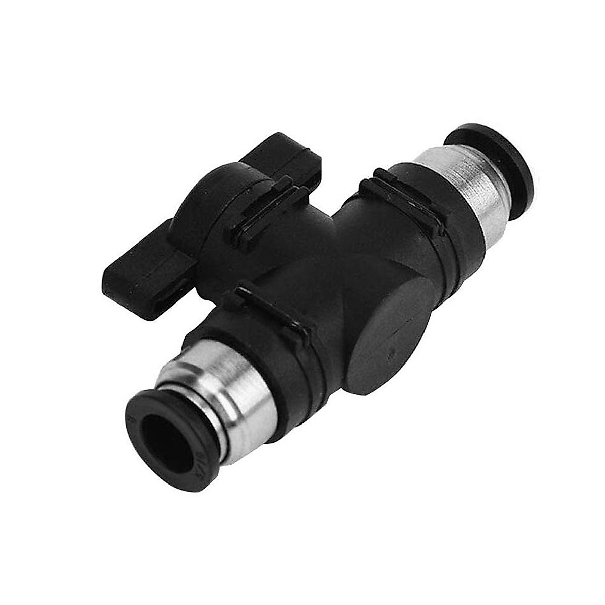 Beduan Pneumatic Ball Valve, 1/4" x 1/4" OD Push to Connect Fitting Air Flow Control Valve Straight Quick Connect Union