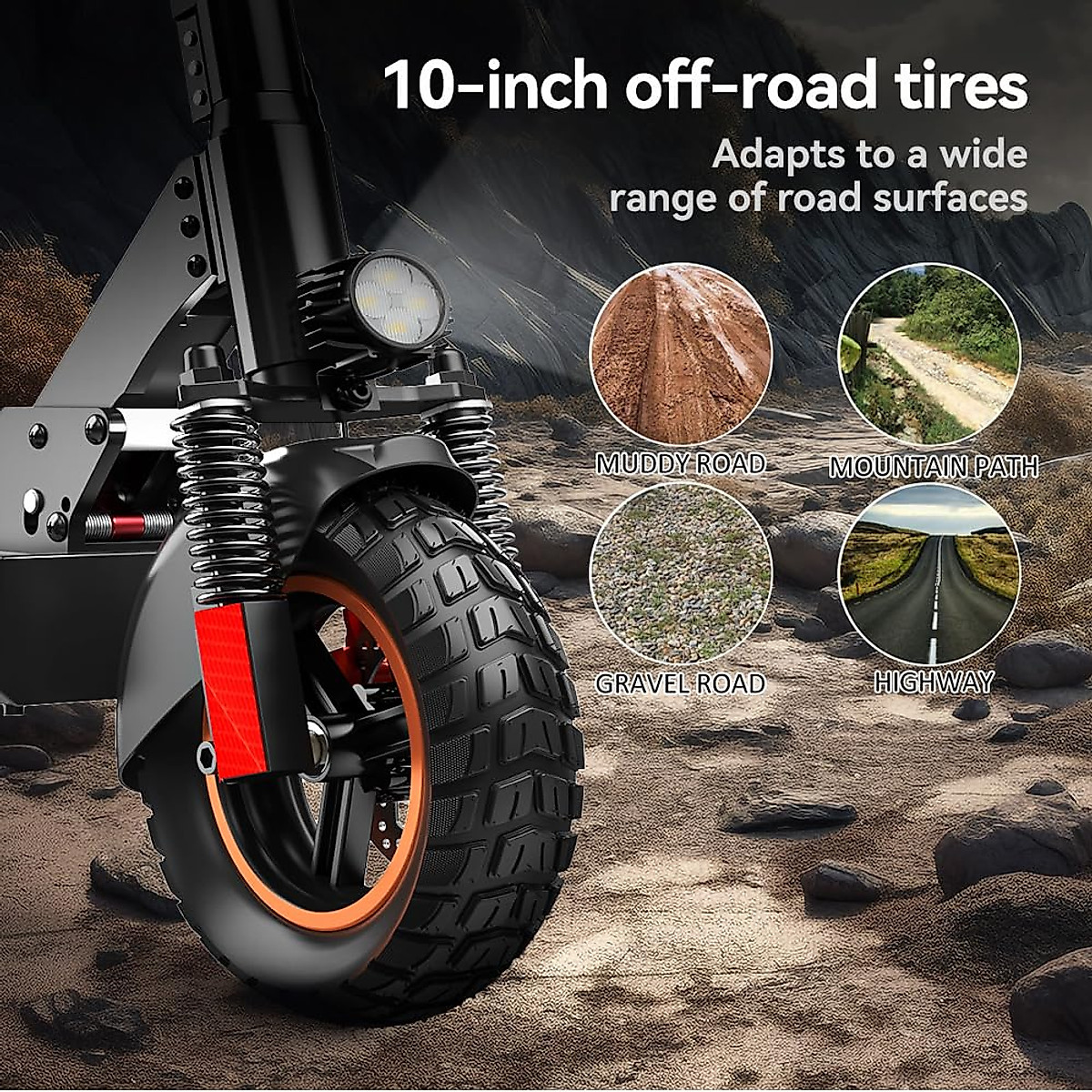 Electric Scooter for Adults, Electric Scooter with Seat, 10" Pneumatic Tires E Commuting Scooter, 28 Mph Top Speed & 31 Miles Max Range