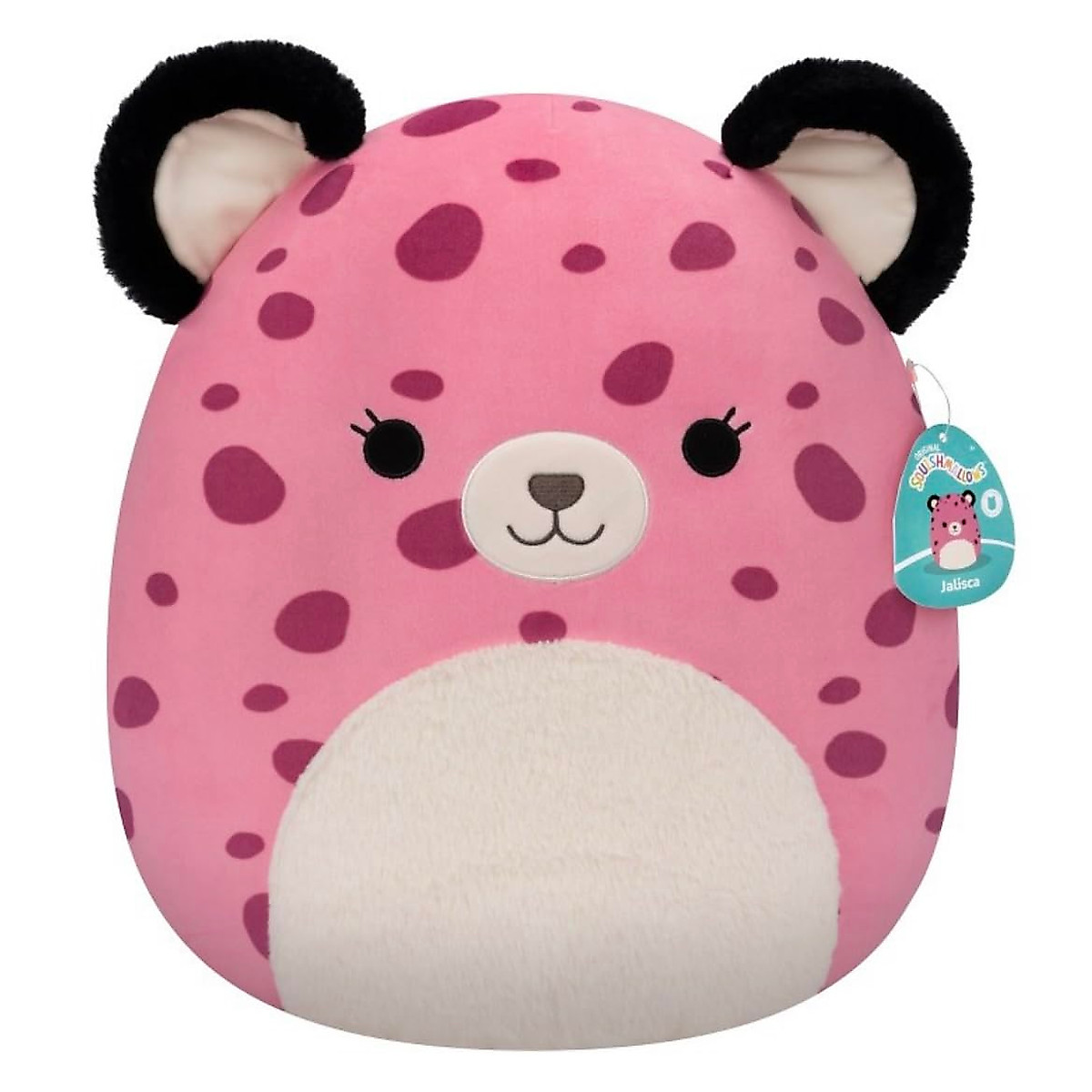Squishmallows Original 16" Jalisca The Pink Leopard with Fuzzy Belly Plush Toy