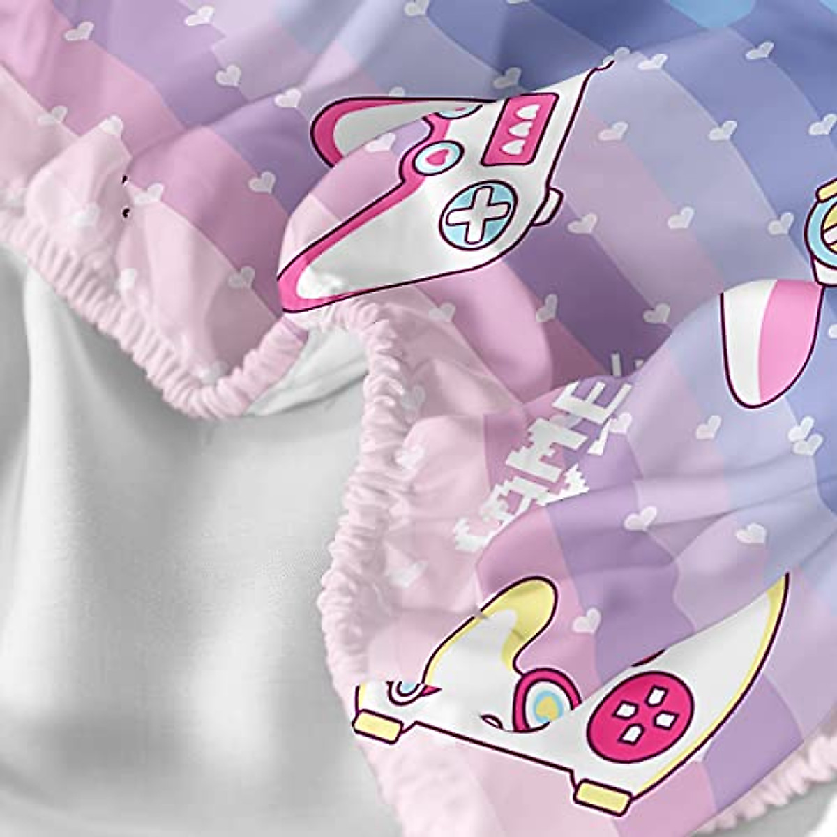 CVHouse Rainbow Gamepad Bed Sheets Sets Full Size,Rainbow Gamepad Bedding Sets for Girls Kids Teens,Rainbow Gamepad Fitted Sheet Sets,1 Flat Sheet & 1 Fitted Sheet with 2 Pillow Cases - 4 Pieces