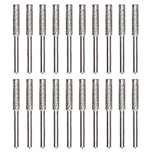 Hyuduo 20PCS Chainsaw Sharpener Burr Grinding Head Set for Efficient and Flexible Sharpening (4mm)