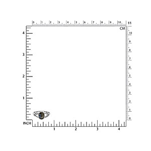 Silvershake 9X7mm Oval Shape Labradorite White Gold Plated 925 Sterling Silver Solitaire Casual Ring Size 6