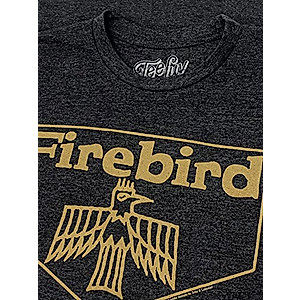 Tee Luv Men's Pontiac Firebird Graphic T-Shirt (Charcoal Heather) (XL)