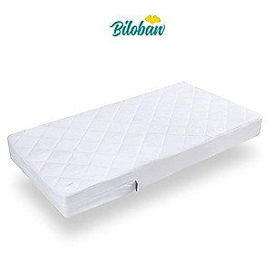 Zippered Crib Mattress Protector - Waterproof Crib Mattress Encasement, Breathable and Absorbent, 6 Sides Fully Encased Crib Mattress Cover.