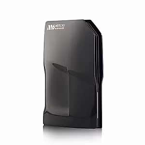 Mercku M6 Wi-Fi 6 Router for Wireless Internet Mesh Wi-Fi System 1 Pack up to 3,000 Sq.Ft. Can Add More Units to Form a Mesh Wi-Fi System, Dual-Band Gigabit Router, App Control, AX1800, Cosmo Black