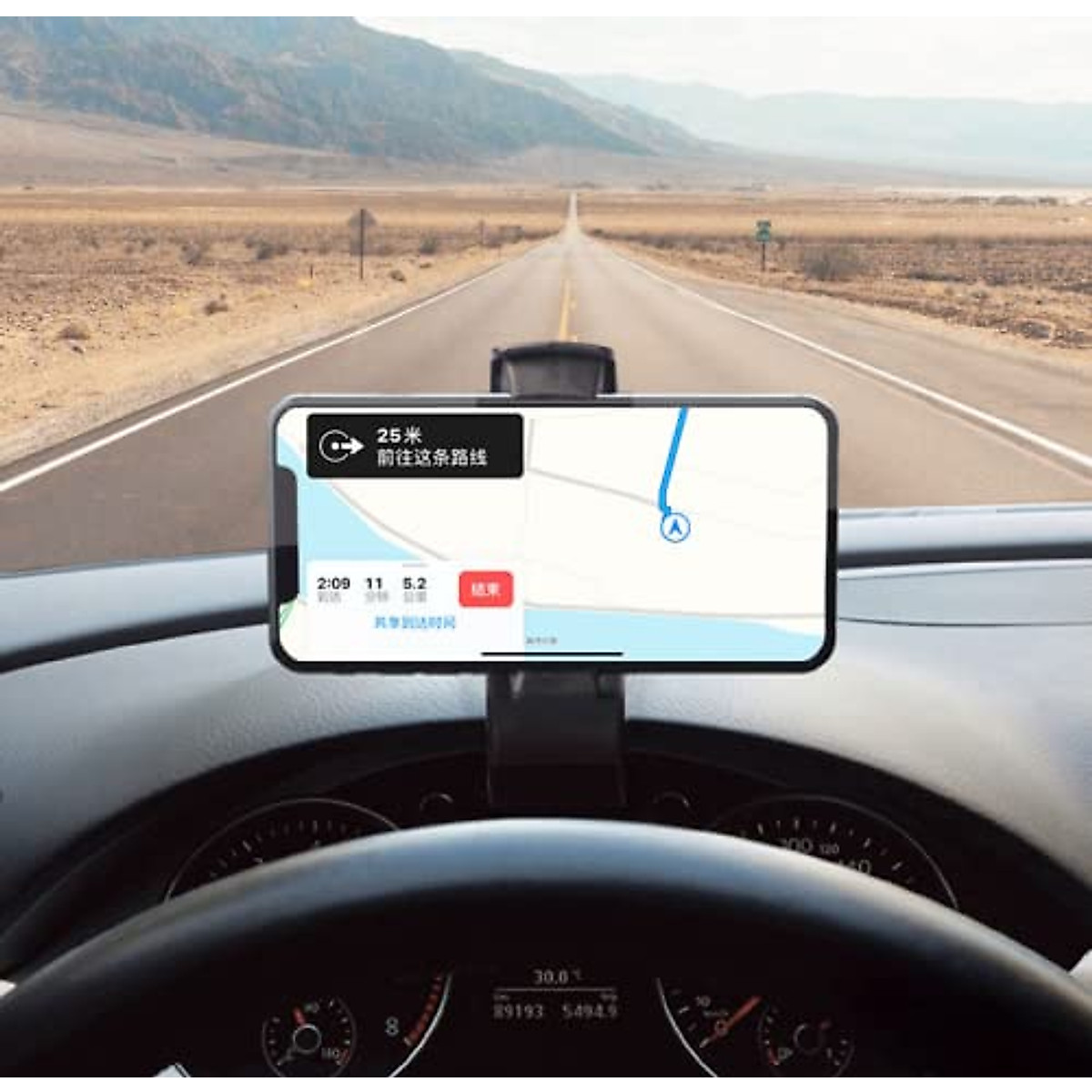 JORCEDI Universal Car Dashboard Mount Holder Stand Clamp Cradle Clip for Cell Phone GPS Non-Slip Durable Car Phone Holder Mount