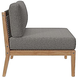 Modway Clearwater Sectional, 5-Piece Set, Gray Graphite