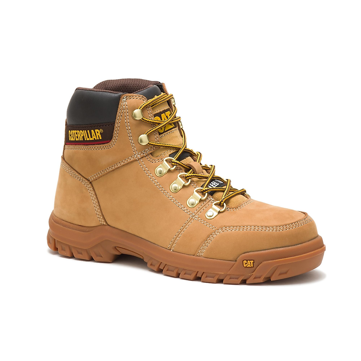 Cat Footwear Men's Outline St Work Boot, Honey, 8