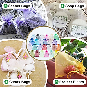 Green Organza Bags 3x4 Inch (100 Pcs) Sheer Mesh Gift Bags Drawstring Sachet Jewelry Bags Organza Small Drawstring Pouch for Wedding Favor, Party, Soaps, Baby Shower Gifts (3"x4", Emerald Green)