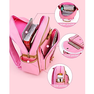 Children's Backpack Princess Girl School Bag PU Waterproof Casual Daypack