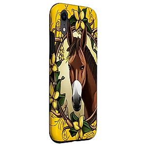 iPhone XR Mule Surrounded By A Wreath Of Yellow jessamine Tattoo Art Case