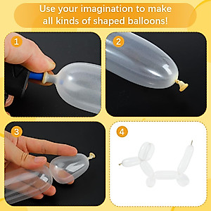 260 Balloons 110pcs Clear Balloons Long Balloons Party Decorations Twisting Balloons Animal Balloons Latex Balloons Long Balloons for Tying Balloon Arch Balloons for Balloon Arch Balloon Garland