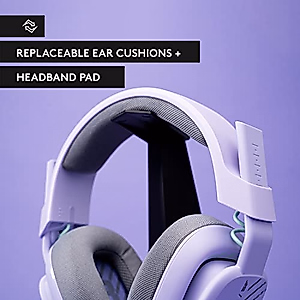 Logitech G Astro A10 Gen 2 Cross-Platform Wired Gaming Headset for PlayStation 5/4, Xbox S|X, Nintendo Switch, PC: 3.5mm Headphone Jack, 32mm Drivers, Flip-to-Mute Mic, Over-Ear - Lilac