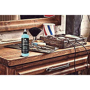 Facón Transparent Non-Foaming Clear Shave Gel with Skin Soothing Aloe Vera, Cooling Menthol Peppermint Oil, Sandalwood Oil Scent - Extra Glide for an Ultra-Clean Smooth Shave (10 fl oz / 296 ml)