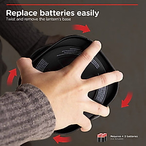 Enbrighten LED Lantern, Green, Battery Operated, 500 Lumens, 180 Hour Runtime, 4D, Bright White Finish, 3 Light Levels, Ideal for Outdoors, Camping, Hurricane, Storm, Tornado & Emergency, 11016