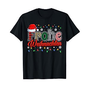 Frohe Weihnachten Deco Graphic Merry Christmas Family T-Shirt