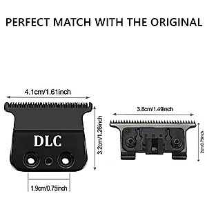 Replacement Blades DLC 2.0 Compatible With BaBylissPRO FX787 and FX726,for Outlining Hair Trimmers FX787 and LoPROFX Trimmers FX726,Black