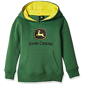John Deere boys Trademark Fleece Green Child Hoodie Hooded Sweatshirt, Green, 6-7 Years US