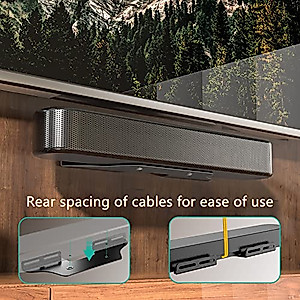 WALI Soundbar Mount for Sonos Beam, Wall Mount Bracket Compatibility for Sonos Beam Soundbar Mounting Under TV (SON002-B), Black