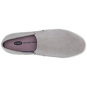 Dr. Scholl's Shoes Women's Luna Sneaker, Grey Cloud Microfiber Perforated, 7.5 US