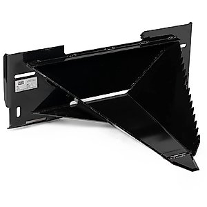 Titan Attachments Economy Series Skid Steer Stump Bucket Tree Scoop, Universal Quick Tach, HD Serrated Leading Edge, Ideal for Ripping Roots & Removing Smaller Tree Stumps, Light Construction