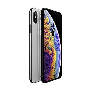 Apple iPhone XS, US Version, 256GB, Silver - Unlocked (Renewed)