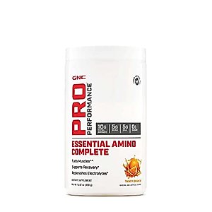 GNC Pro Performance Essential Amino Complete, Tangy Orange, 30 Servings, Supports Muscle Recovery