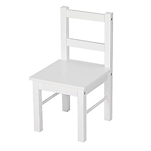 UTEX Child's Wooden Chair Pair for Play or Activity, Set of 2, White …