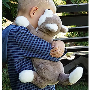 SENSORY4U Dog Weighted Stuffed Animal Puppy Wolf Plush Toy - 2.5lb Sensory Tool for Stress Relief and Comfort - Sensory Therapy for Kids and Adults