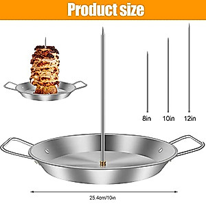 Diamondo Stainless Steel Barbecue Stand Grilling Rack BBQ Tools Vertical Skewer Grill for Garden Camping Barbecue Grilling Rack