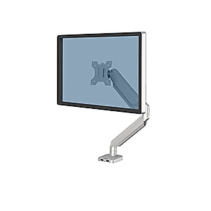 Fellowes 8056401 Platinum Series Adjustable Computer Monitor Stand for Desk with Single Monitor Arm, 32 Inch Monitor Capacity