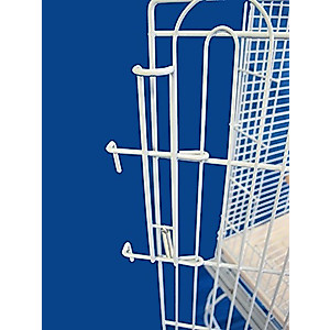 Large 57-Inch Open Square Plays Top Parrot Lovebird Cockatiel Cockatiels Parakeets Cage with Removable Rolling Stand