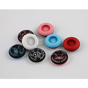 4 in 1 Analog Stick Joystick Rubber Silicone Cap Thumbstick Thumb Grip Cover Case Skin Joystick Grips for PS4 PS3 Xbox One Xbox 360 Controller (2# Red)