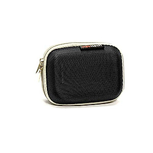 Navitech Black Hard Water Resistant Hard Camera Case Compatible With Canon PowerShot SX620 HS Compact Camera